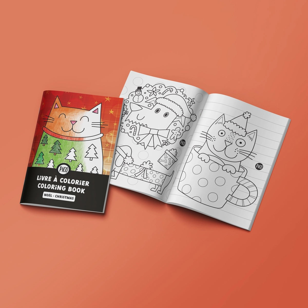 Mini livre à colorier - Noël – La p'tite griffe